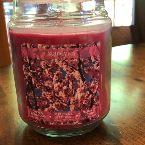 star lytes | Accents | Nwt Starlytes 8oz Jar Candle Cherry Blossoms ...